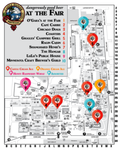 2022 Minnesota State Fair Map - Castle Danger Brewing